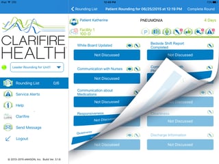 CLARIFIRE HEALTH - A healthcare workflow platform for patient ...